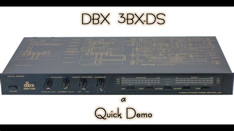 Dbx 3bx Ds Demo Hammy Technoid Talks Youtube