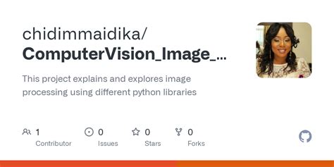 Github Chidimmaidikacomputervisionimageprocessing This Project