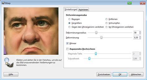 Wie mit GIMP Karikaturen gezeichnet werden können