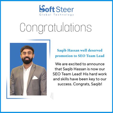 Saqib Hassan On Linkedin Promotion Leadership Seoteamlead