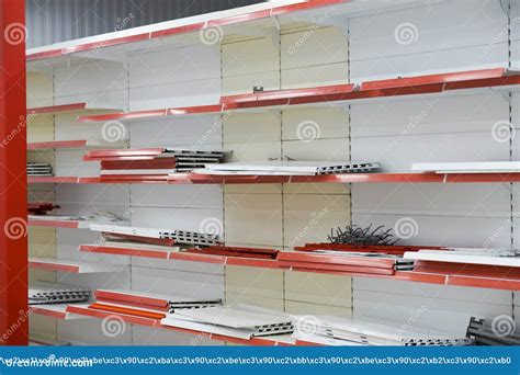Installation Of Racks For Trade Assembly And Disassembly Royalty Free Stock Photography