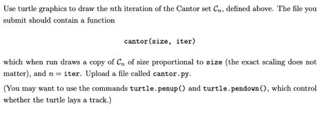 Use Turtle Graphics To Draw The Nth Iteration Of The