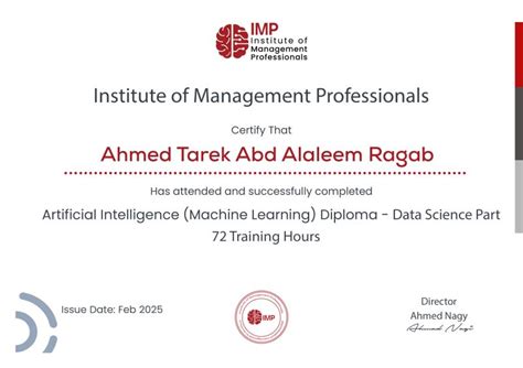 Artificialintelligence Machinelearning Datascience Ahmed Tarek