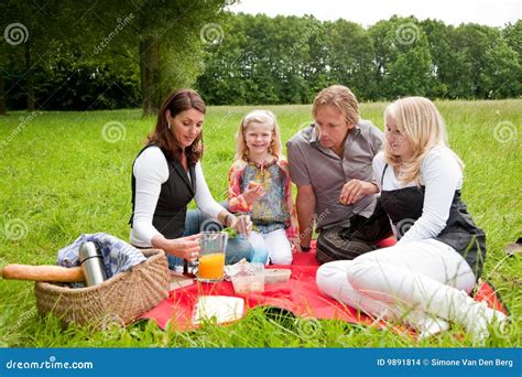 Pique Nique De Famille Photo Stock Image Du Zone Manger
