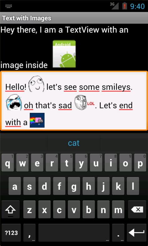 Adding Images To TextView And EditText Using Spannables In Mono For