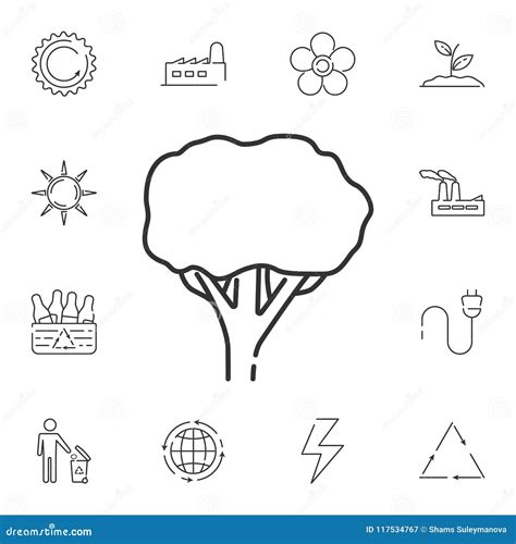 Tree Linear Icon Simple Element Illustration Tree Linear Symbol Design From Ecology Collection