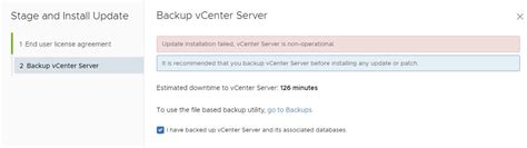 Vcenter Update Installation Failed Vcenter Server Is Non Operational Vmollerdk