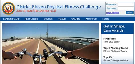 united states coast guard fitness challenge website designed by mjs web solutions