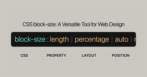 Css Block Size A Versatile Tool For Web Design