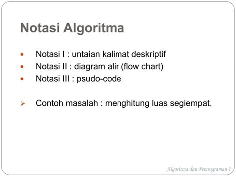 Informatika PENGANTAR ALGORITMA Done Ppt