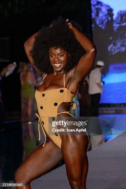 Tunde Oyeneyin Walks The Runway At The Sports Illustrated Swimsuit