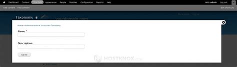 Hostknox Drupal Taxonomy Tutorial