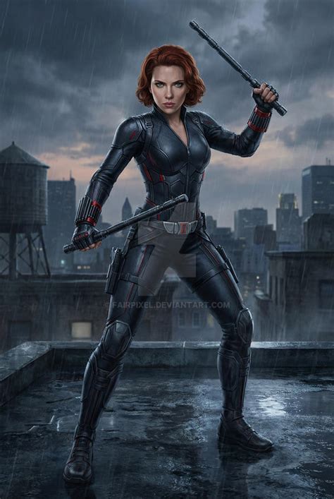 Black Widow Fanart By Fairpixel On Deviantart
