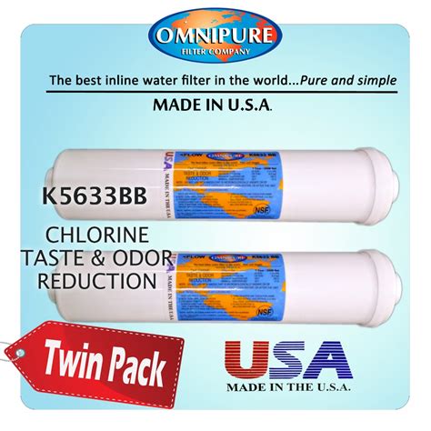Omnipure K5633 Bb Chlorine Taste And Odor Reduction Twin Pack Inline