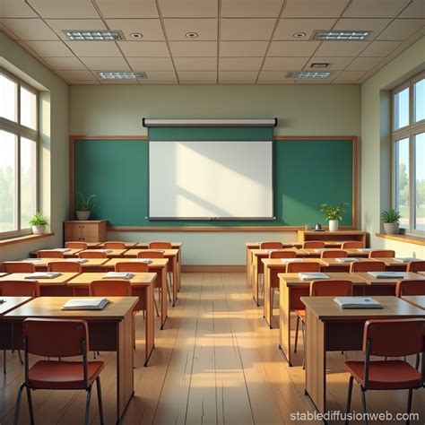 Realistic Classroom Scene Stable Diffusion Online