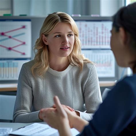 Genetic Counselor Advising Patients Premium Ai Generated Image