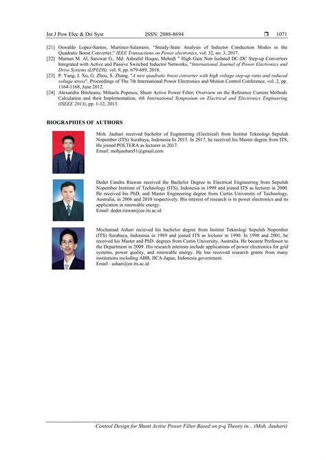 Control Design For Shunt Active Power Filter Based On P Q Theory In Photovoltaic Grid Connected