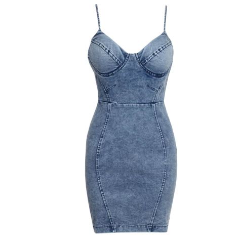Denim Bodycon Backless Dress On Storenvy