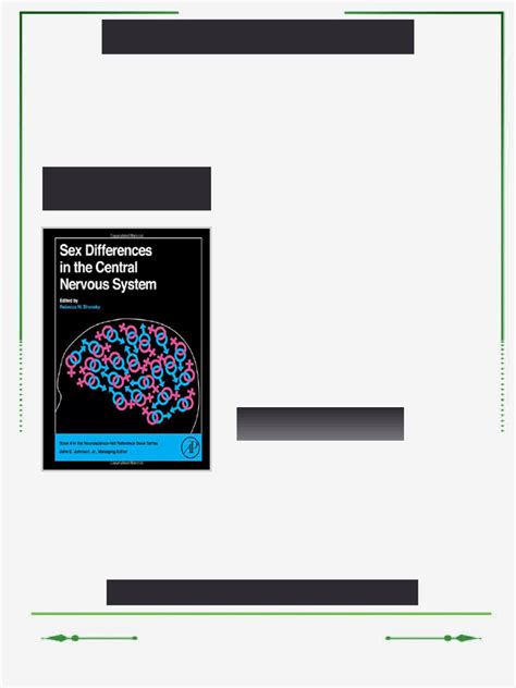 Sex Differences In The Central Nervous System 1st Edition Rebecca M