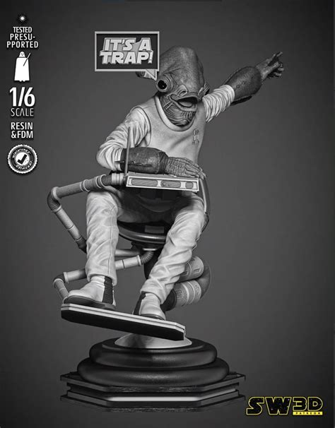 Admiral Ackbar Sculpture Free High Quality Models