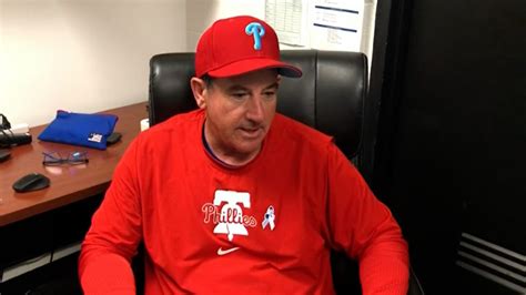 Rob Thomson On Being Ejected Against The Orioles 06 16 2024