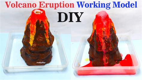 How To Make 3d Volcano Eruption Model For A Science Exhibition Project Science Projects