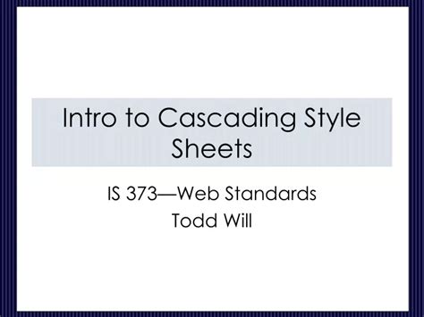 Ppt Mastering Css Essential Style Sheet Writing Tips Powerpoint