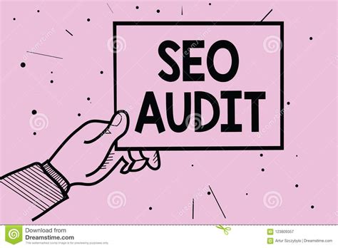 Word Writing Text Seo Audit Business Concept For Search Engine Optimization Validating And