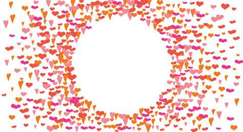 벡터 테두리 리본 하트에서 테두리 손으로 그린 로맨틱한 패턴입니다 발렌타인 데이 배너 템플릿 벡터 일러스트 레이 션입니다 2월에 대한 스톡 벡터 아트 및 기타 이미지