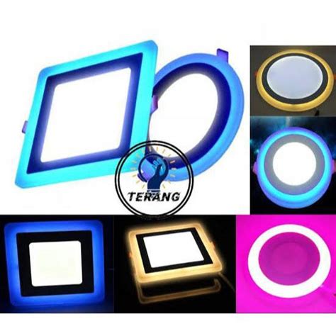 Jual Lampu Downlight Led Panel Inbow Warna Cahaya W Watt Kotak Shopee Indonesia