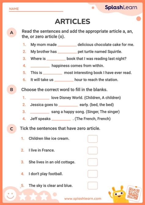 Year 4 English Grammar Worksheets Free Printable Splashlearn