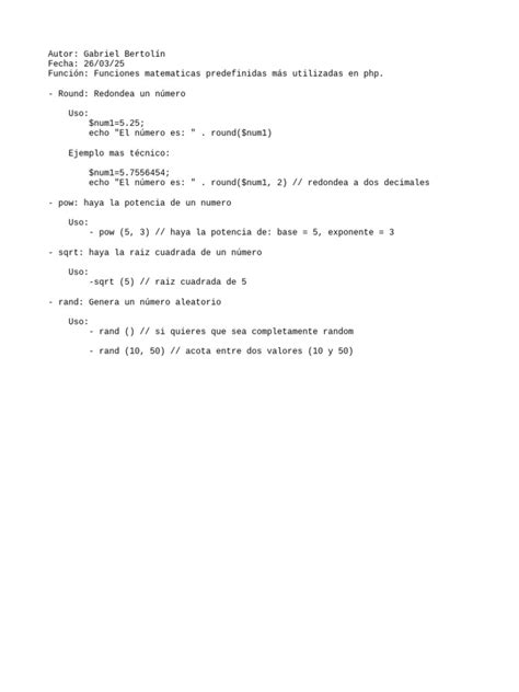 Funcionesmatematicas Pdf