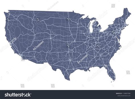 North American Road Map