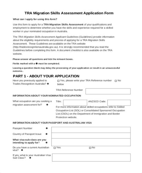 Free 11 Sample Skills Assessment Forms In Pdf Ms Word Excel