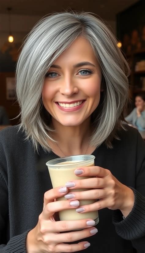 33 Grey Bob Hairstyles Thatll Make You Ditch Your Old Look You Wont