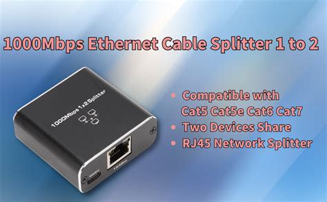 Bewinner Ethernet Splitter Gigabit Rj45 Ethernet Splitter
