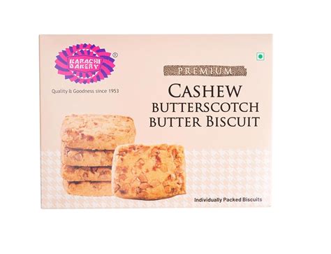 Karachi Bakery Cashew Butterscotch Butter Biscuits 300g Aandal Foods