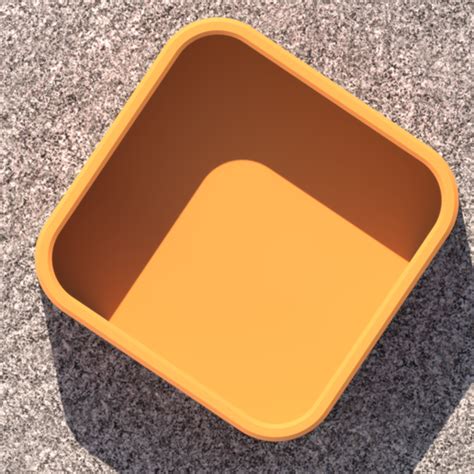 Stl File Small Square Open Decorative Storage Box 🤏 ・3d Printing