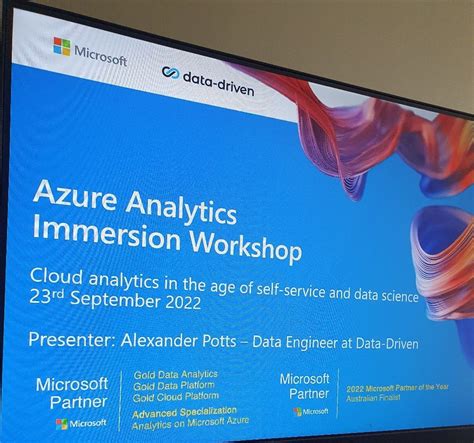 Alexander Potts On Linkedin Microsoft Azure Analytics Datascience