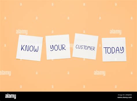 Writing Displaying Text Know Your Customer Business Concept Marketing Creating A Poll Improve