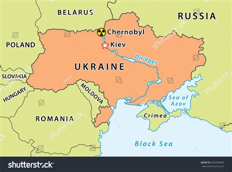 Pripyat Chernobyl Ukraine Map