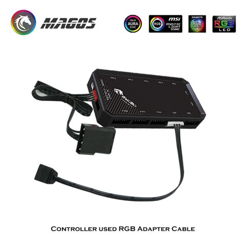 Rgb Adapter Cable For Controller Small 6pin To 3p Vicedeal