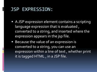 Anatomy Of A Jsp Page Jsp Syntax Pptx