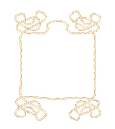 절연 로프 프레임 무료 벡터