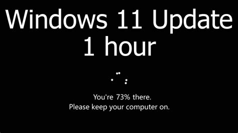 Windows 11 Update Screen 1 Hour Real Count In 4k Uhd Youtube