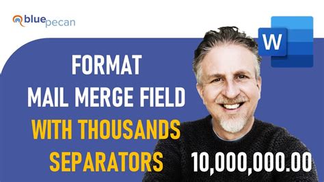 How To Include Comma Separator For Thousands In Mail Merge In Microsoft