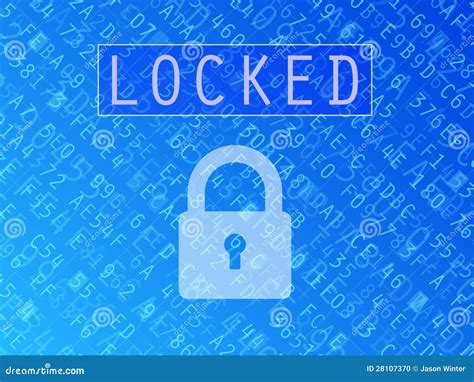 Locked Data Background Stock Vector Image Of Safe Secure