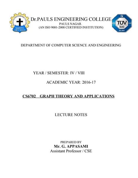 Cs6503 Theory Of Computation Index Page Doc