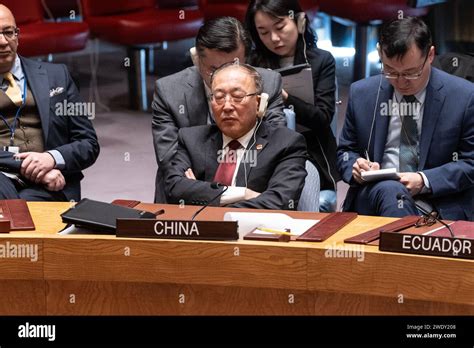 Chinese Ambassador Zhang Jun Attends Sc Meeting On Threats To
