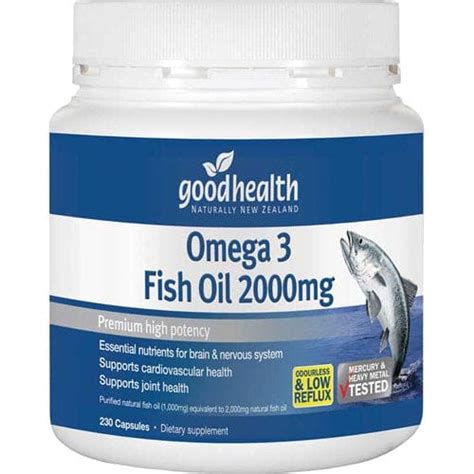 Good Health Fish Oil 2000mg 230 Capsules Life Pharmacy Orewa